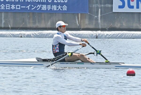 ＜ローイング・全日本選手権＞石塚慎之助（チームSSP）2位 男子シングルスカル | SAGA SSP