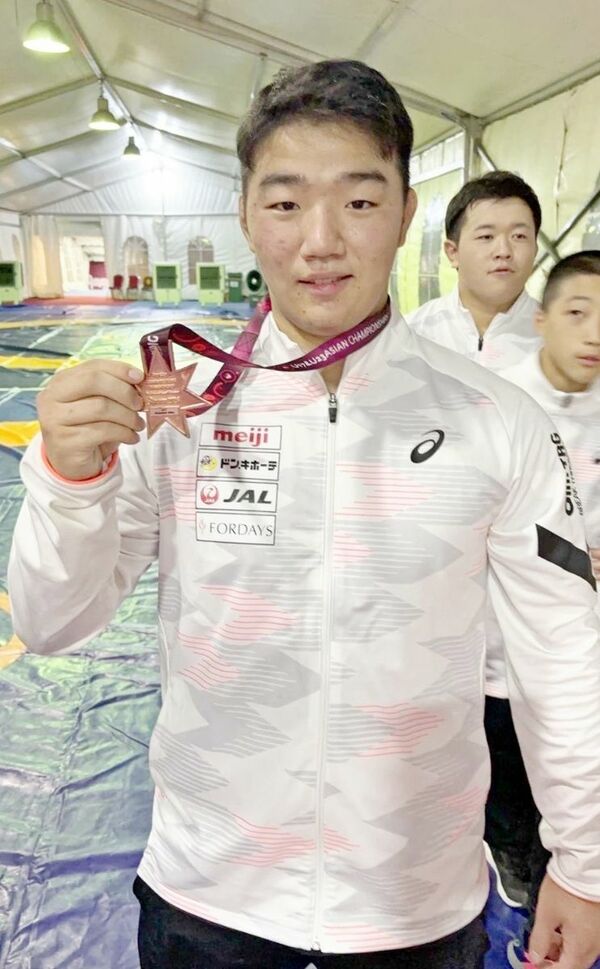 ＜レスリング・U17アジア選手権＞吉田悠耶（鳥栖工高）3位 フリー92キロ級 | SAGA SSP